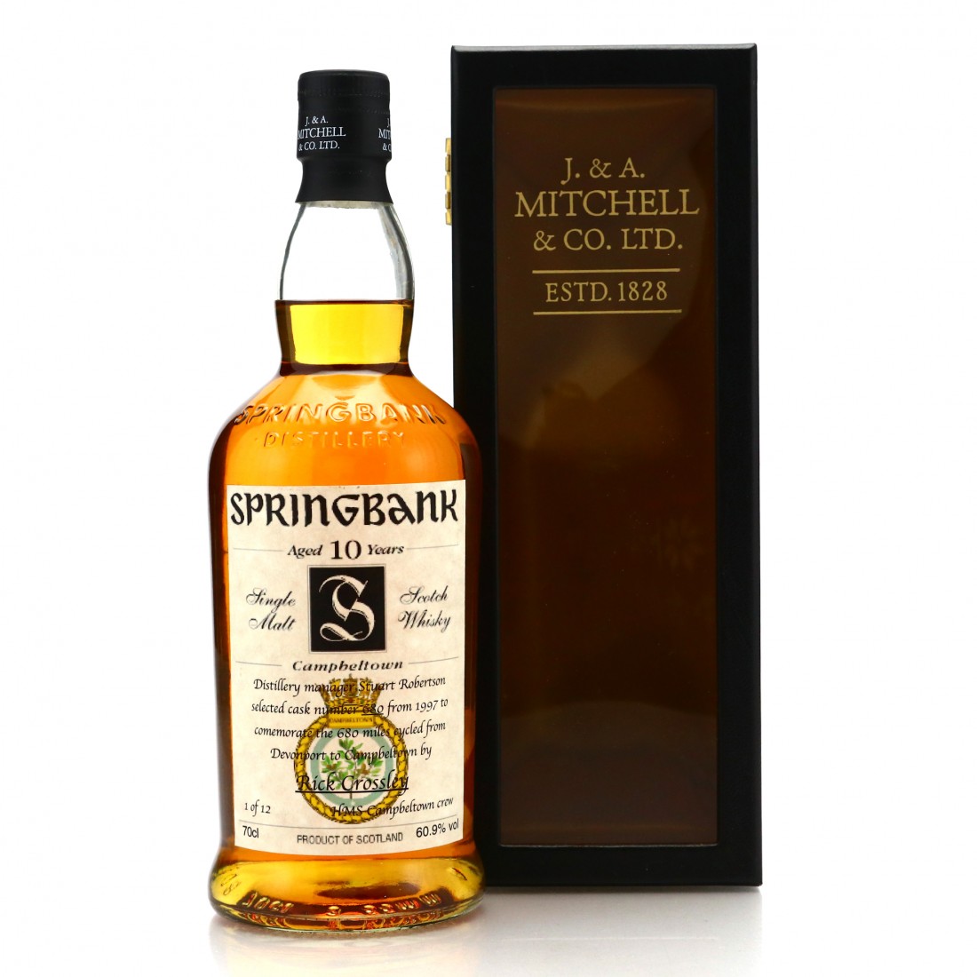 Springbank 1997 Single Cask #680 / HMS Campbeltown Crew - One of 12 ...