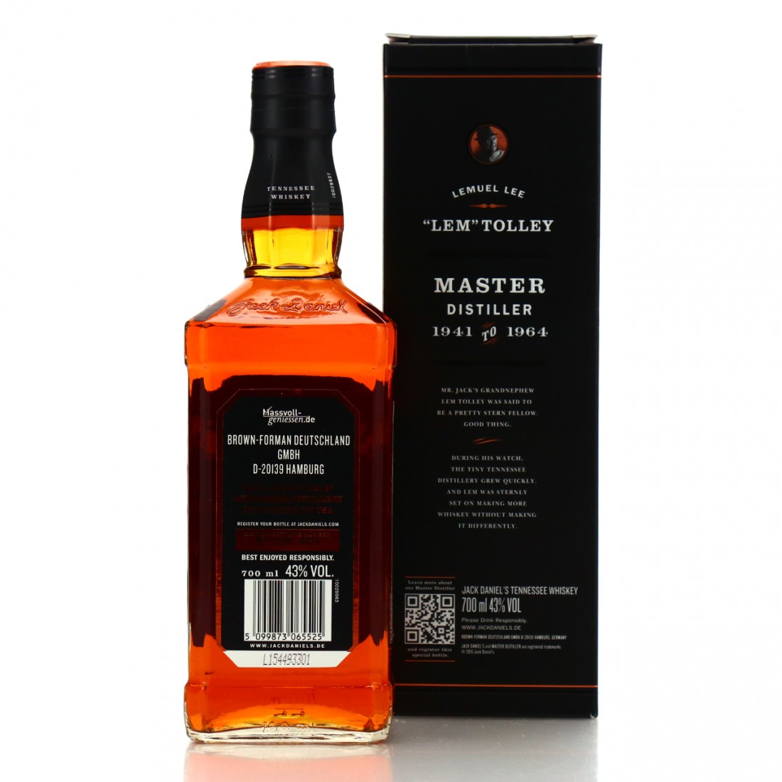 Jack Daniel's Master Distiller No.3 70cl / 'Lem' Tolley | Whisky Auctioneer