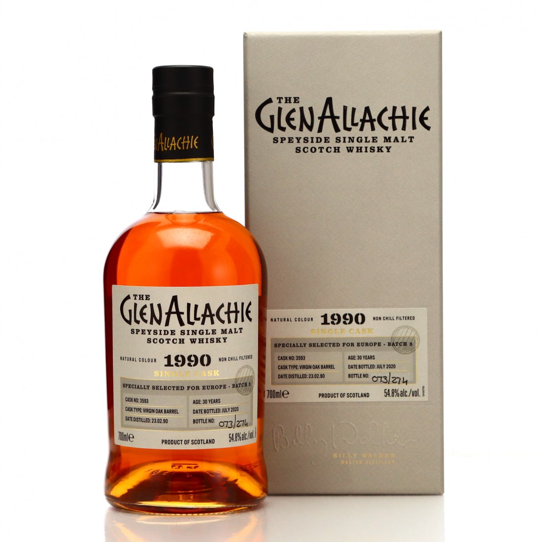 Glenallachie 1990 Single Cask 30 Year Old #3593 / Europe Batch 3 ...
