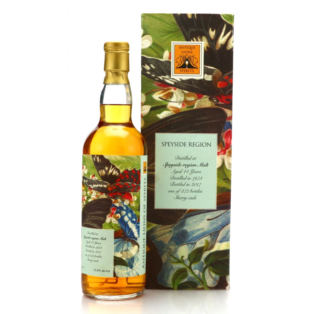 Speyside Single Malt 1973 Antique Lions 44 Year Old / The Butterflies ...