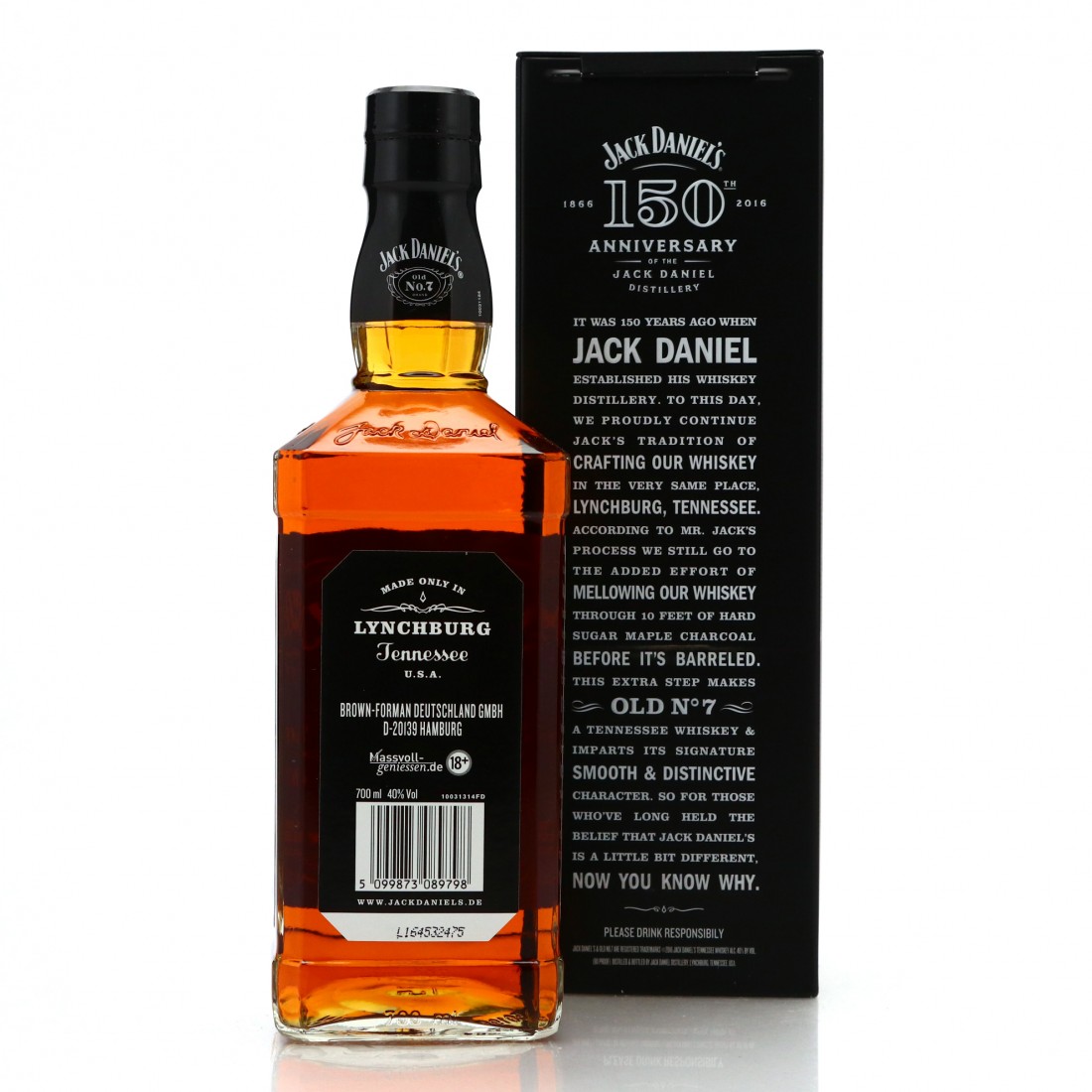 Jack Daniel's Old No.7 80 Proof 70 cl / 150th Anniversary | Whisky ...