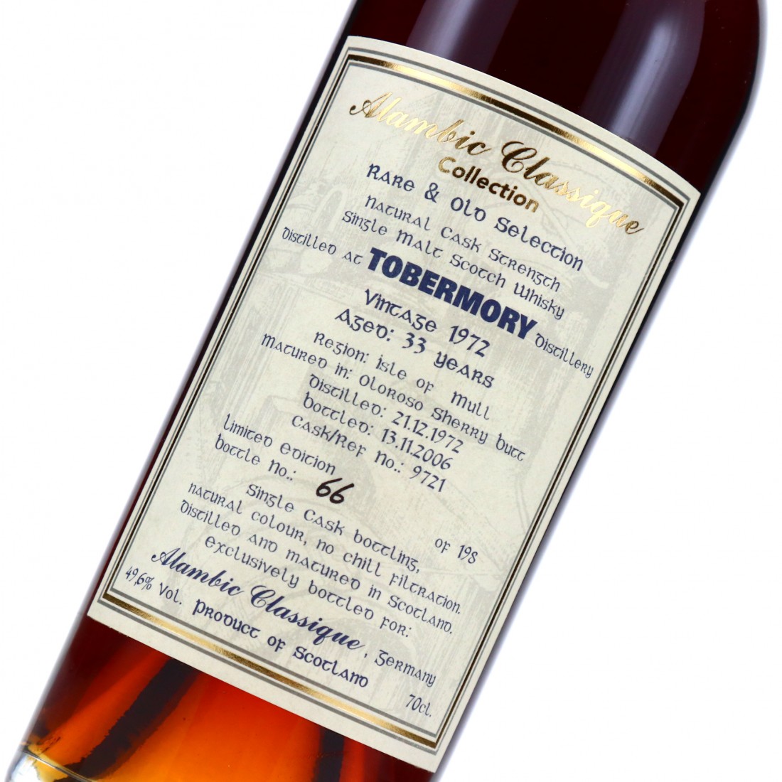 Tobermory 1972 Alambic Classique 33 Year Old | Whisky Auctioneer