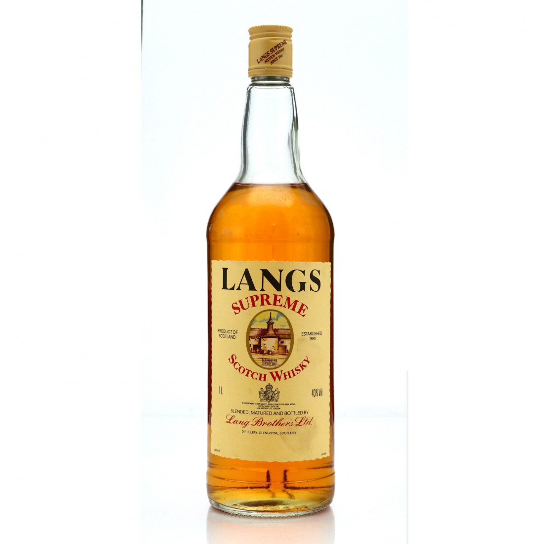 Langs Supreme Scotch Whisky 1 Litre 1980s | Whisky Auctioneer