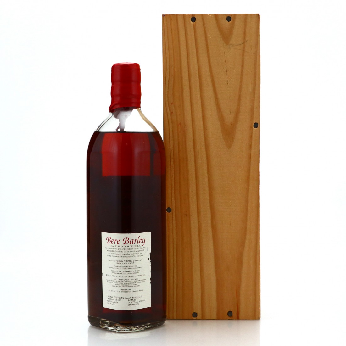 Michel Couvreur 1986 Bere Barley Aged Over 10 Years | Whisky Auctioneer