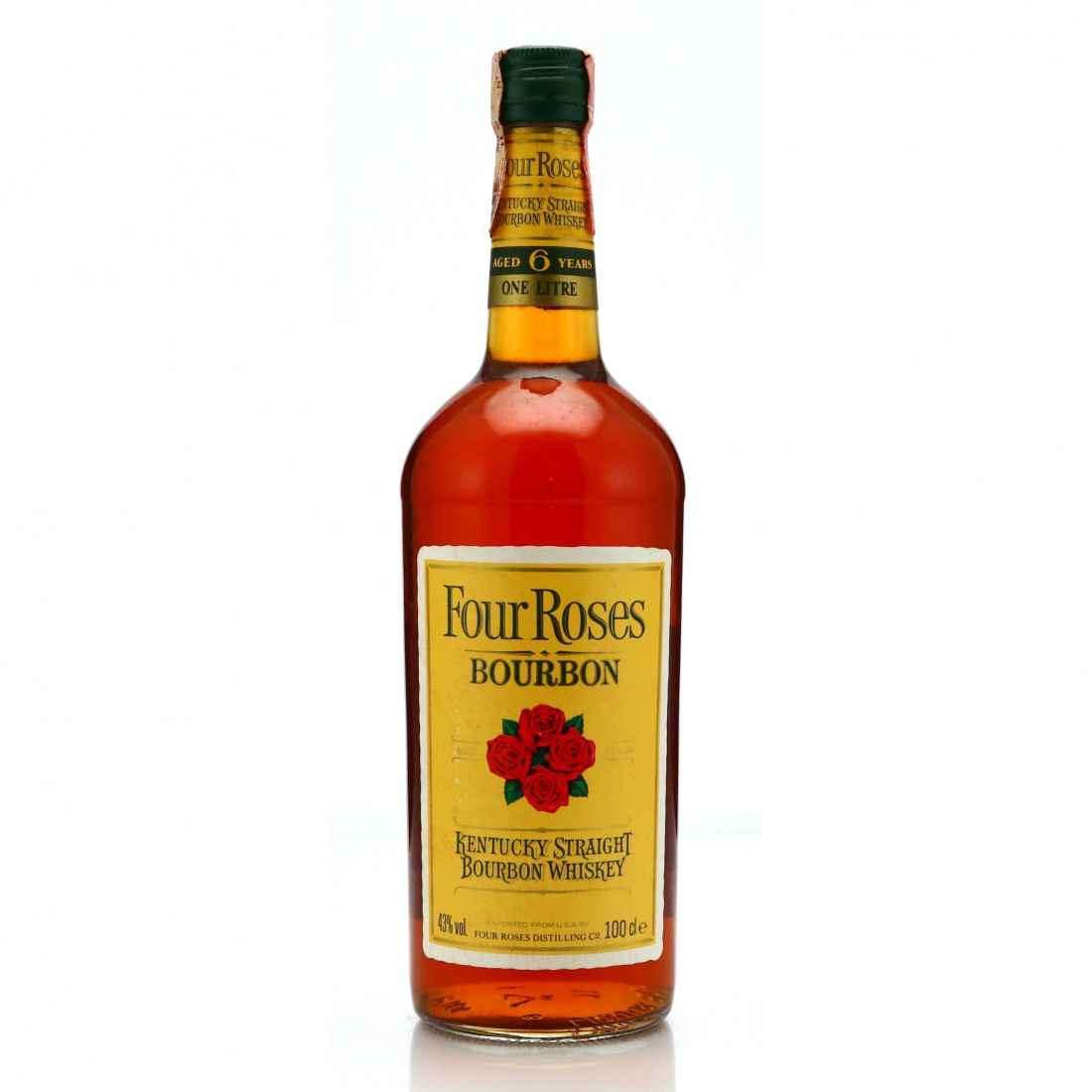 Four Roses 6 Year Old Kentucky Straight Bourbon 1 Litre 1980s | Whisky ...
