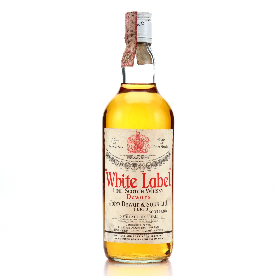 Dewar's White Label Scotch Whisky 1960s / Bianchi Import | Whisky ...