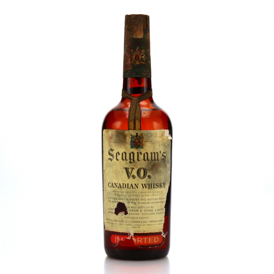 Seagram's VO 1968 Canadian Whisky | Whisky Auctioneer