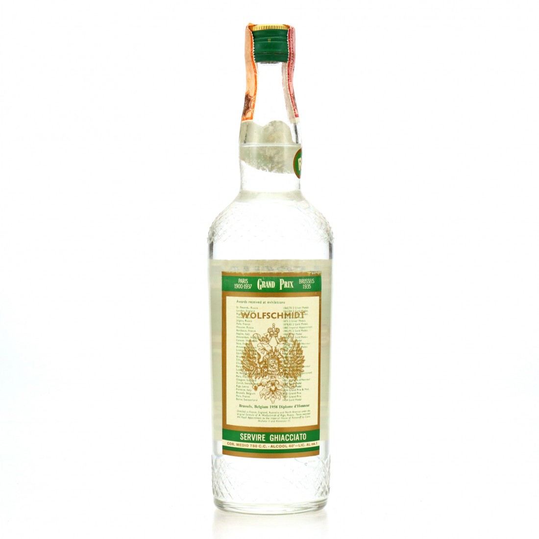 Wolfschmidt Genuine Vodka 1960s | Whisky Auctioneer