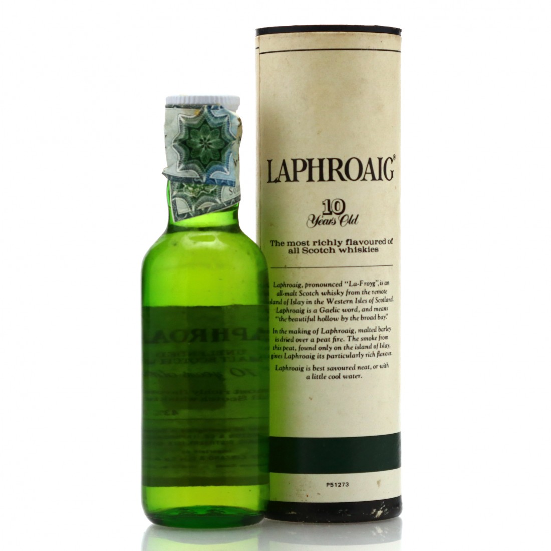 Laphroaig 10 Year Old Miniature 1980s Whisky Auctioneer