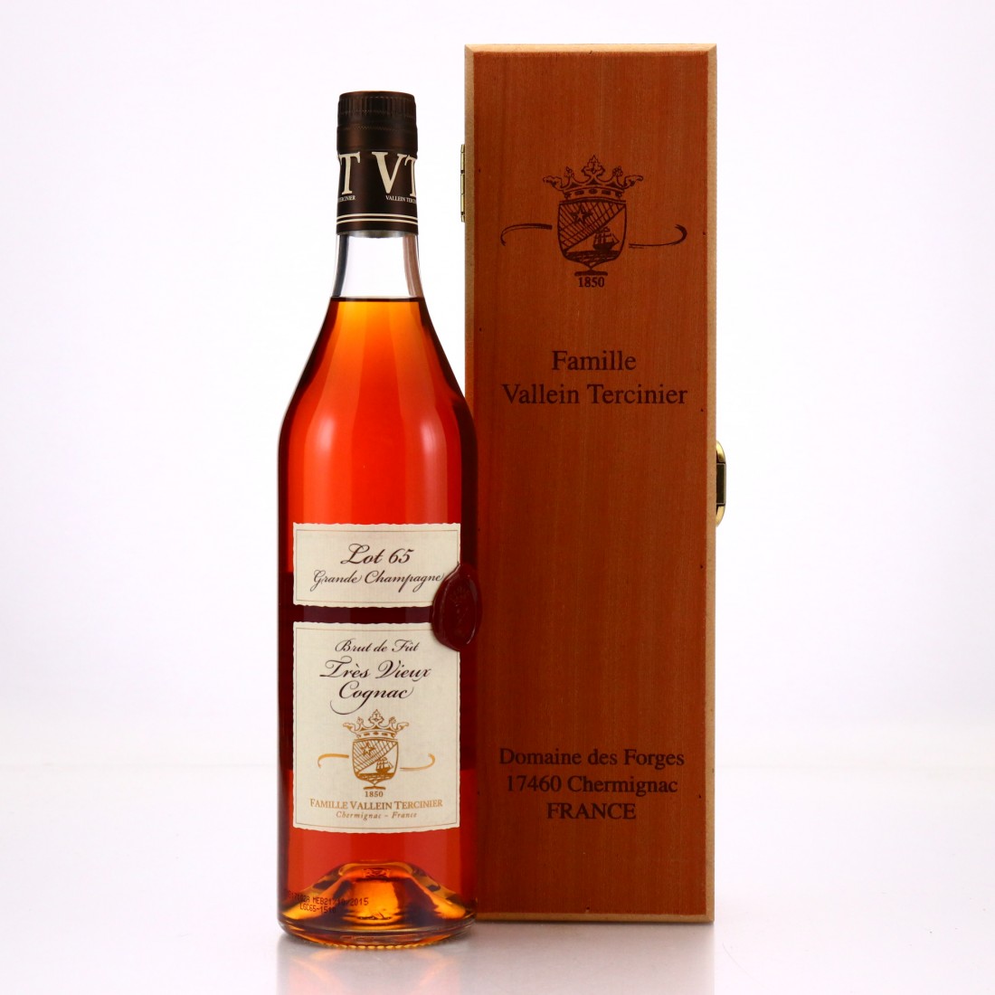 Famille Vallein-Tercinier Lot 65 Brut de Fut Grande Champagne Cognac | Whisky Auctioneer