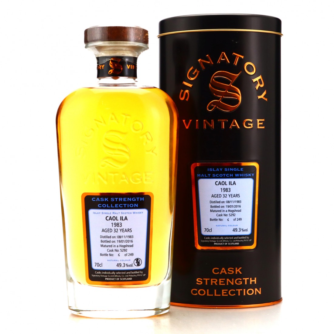 Caol Ila 1983 Signatory Vintage 32 Year Old Cask Strength | Whisky ...