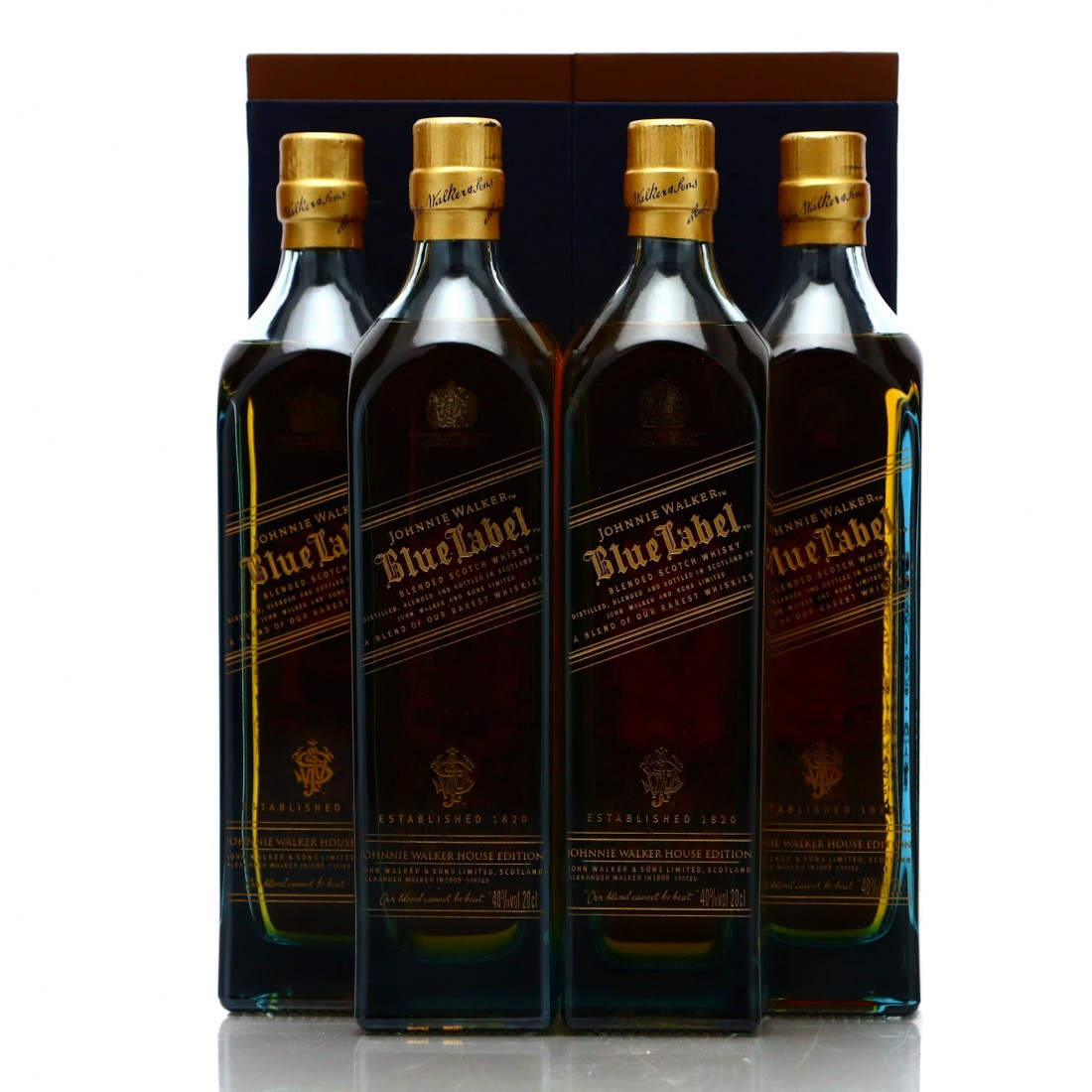Johnnie Walker Blue Label Zodiac 4 x 20cl | Whisky Auctioneer