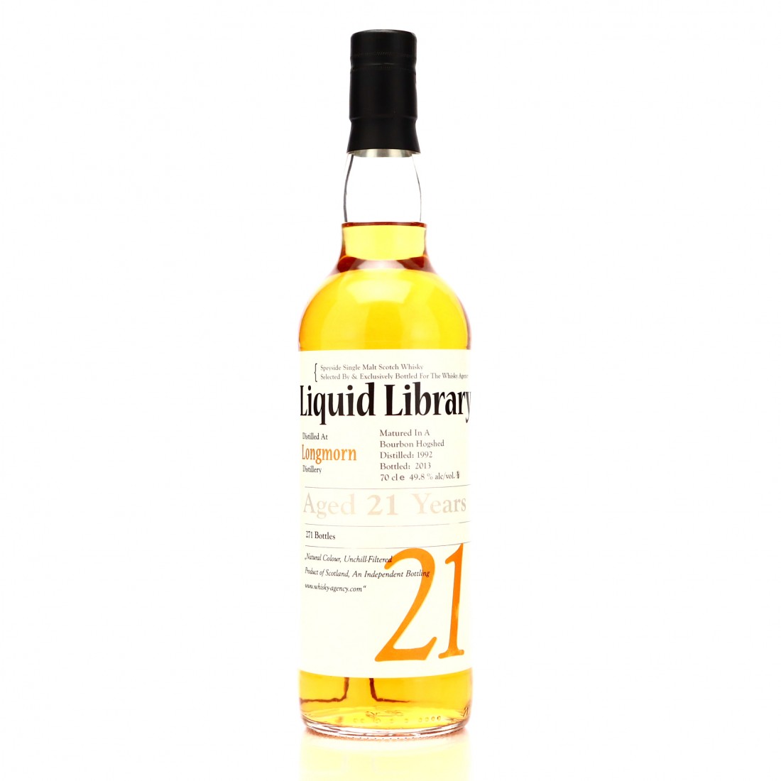 Longmorn 1992 Whisky Agency 21 Year Old / Liquid Library | Whisky ...