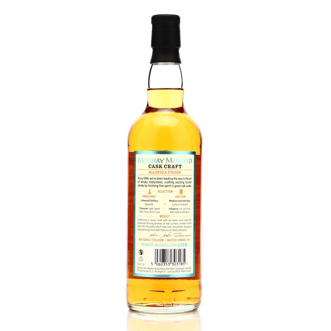 Linkwood Murray McDavid Cask Craft #MAD-01 | Whisky Auctioneer