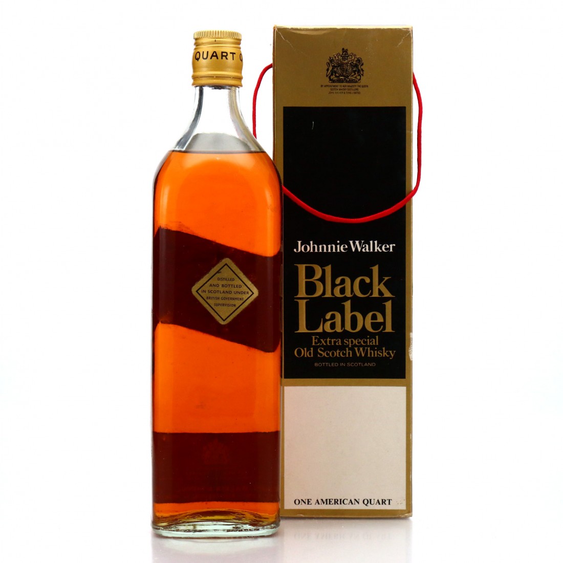 Johnnie Walker Black Label 12 Year Old Quart 1960s | Whisky Auctioneer