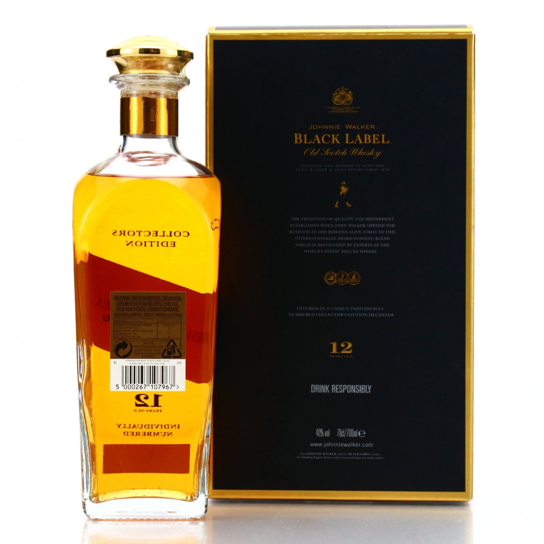 Johnnie Walker Black Label 12 Year Old Collectors Edition | Whisky ...