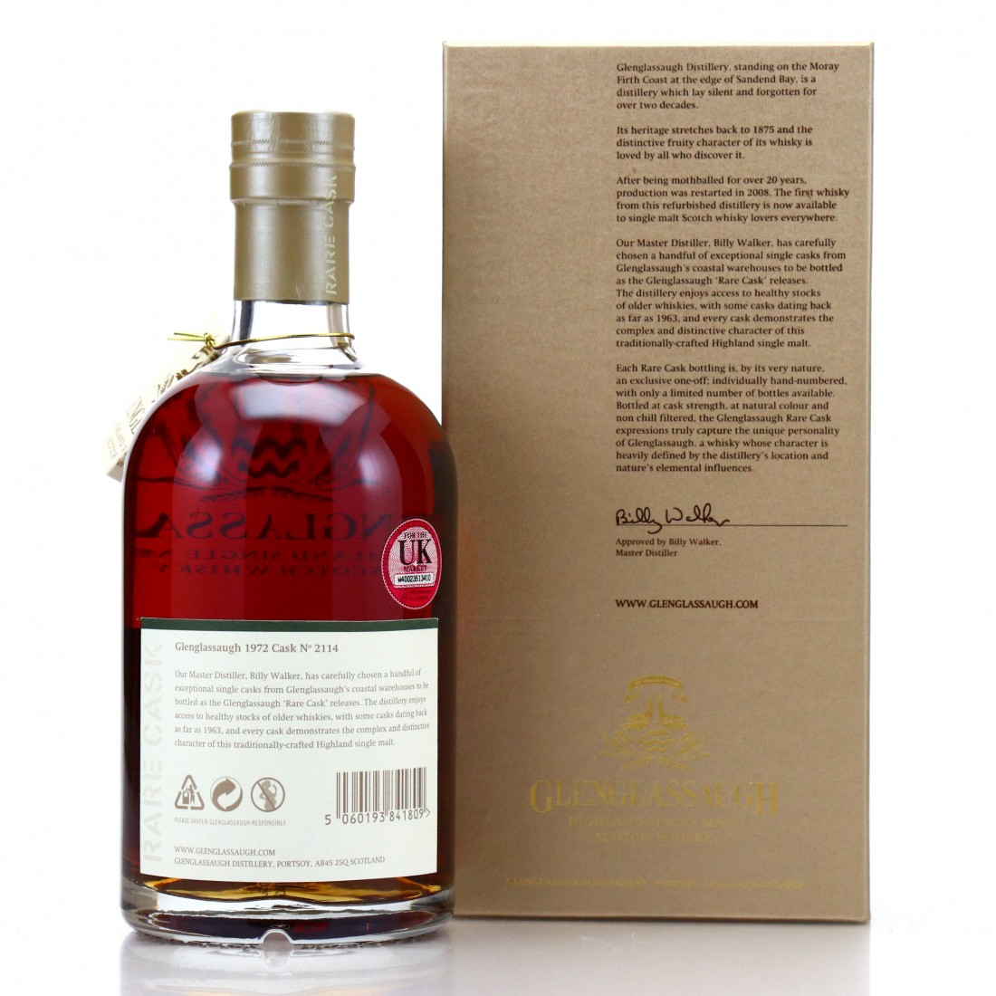 Glenglassaugh 1972 Single Sherry Cask 41 Year Old #2114 | Whisky Auctioneer