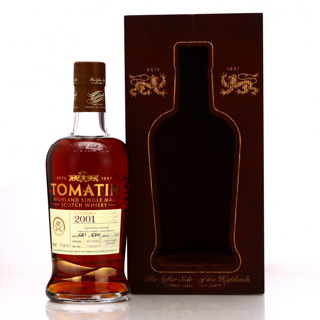 Tomatin 2001 Single PX Cask #34870 / Sansibar 10th Anniversary | Whisky ...