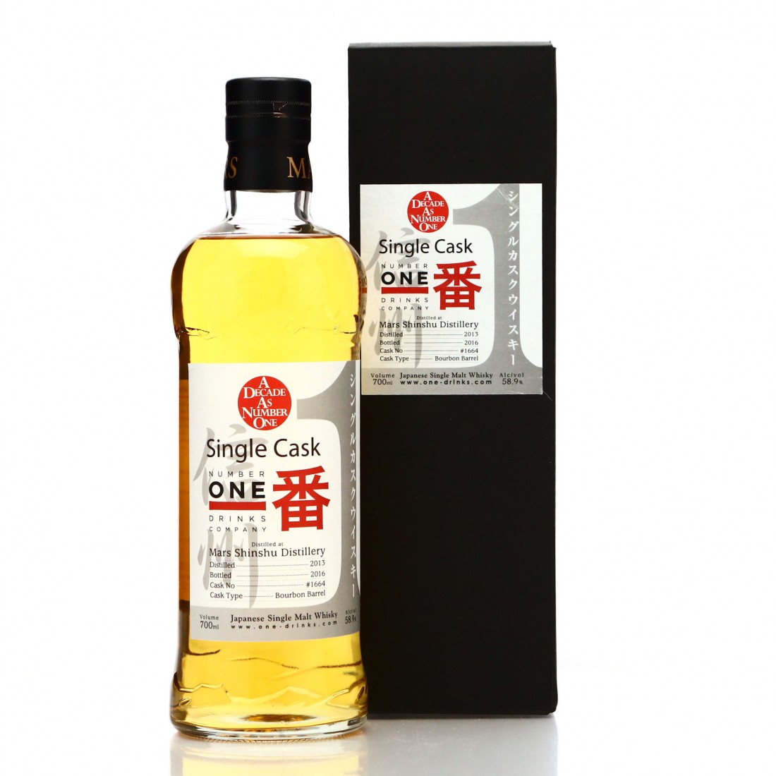 Shinshu 2013 Single Bourbon Cask #1664 / Number One Drinks 10th ...