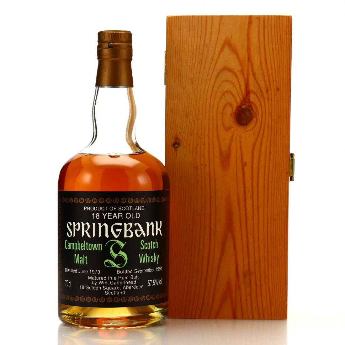 Springbank 1973 Cadenhead's 18 Year Old Rum Butt | Whisky Auctioneer