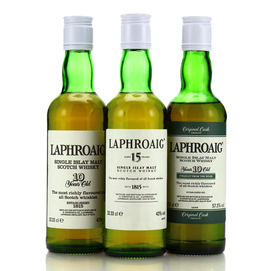 Laphroaig The Collection 3 x 33.33cl / includes Original Cask Strength ...