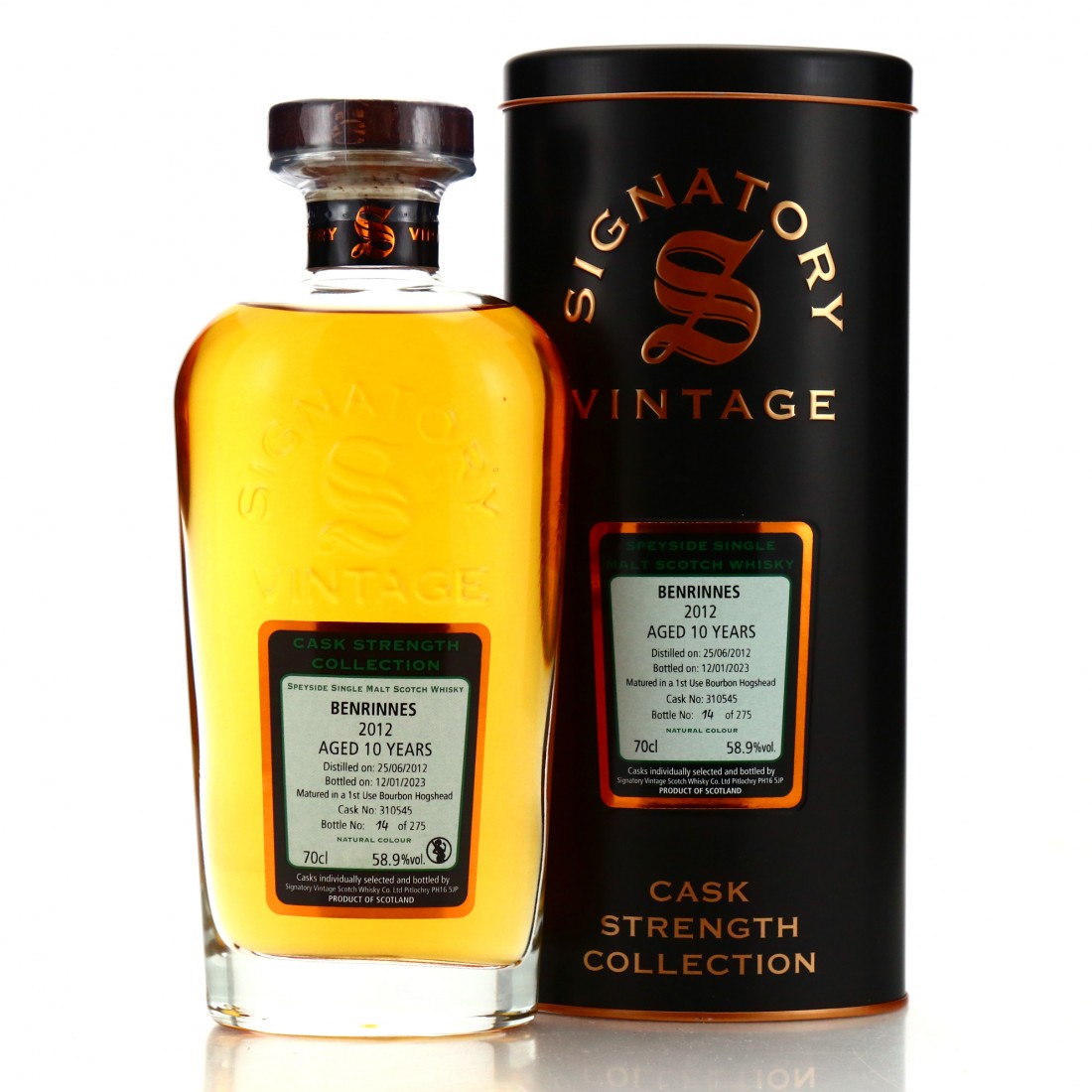 Benrinnes 2012 Signatory Vintage 10 Year Old Cask Strength | Whisky ...