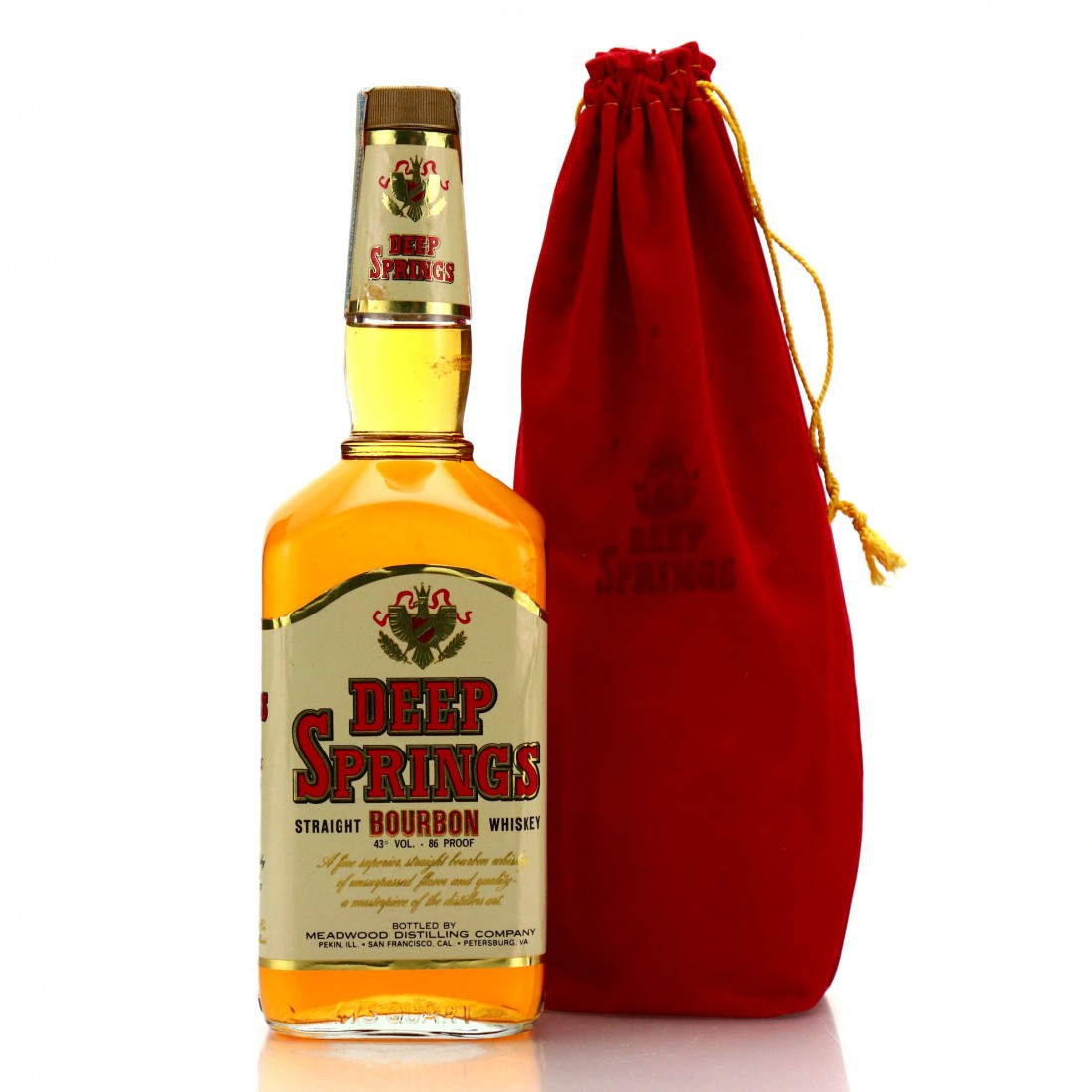 Deep Springs Straight Bourbon circa 1970s | Whisky Auctioneer