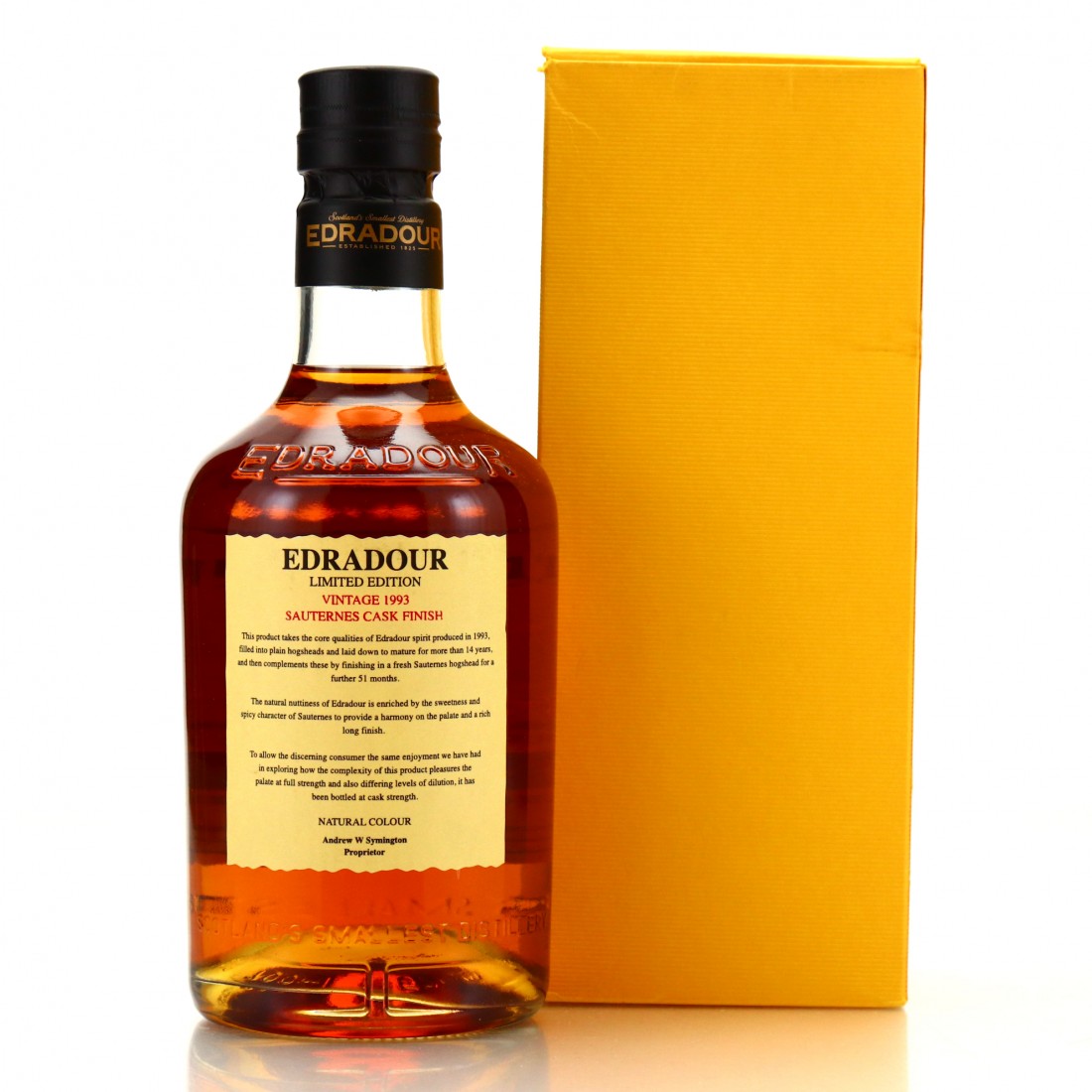 Edradour 1993 Signatory Vintage 19 Year Old / Sauternes Cask Finish ...