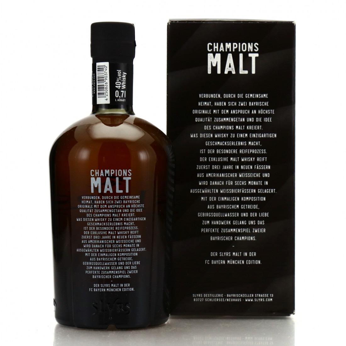 Slyrs Champions Malt Whisky / FC Bayern Munchen | Whisky Auctioneer