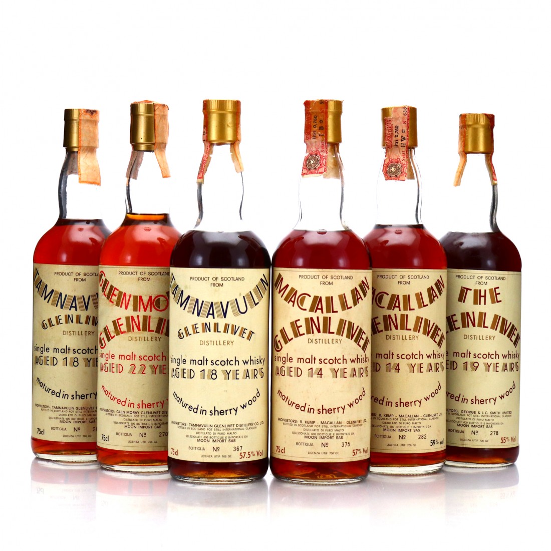 Moon Import Half Moon Series 6 x 75cl | Whisky Auctioneer