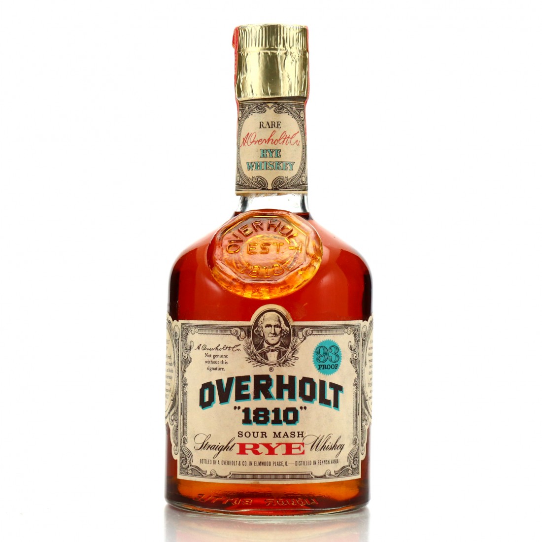 Overholt '1810' Straight Rye 1974 / Giovinetti Import | Whisky Auctioneer
