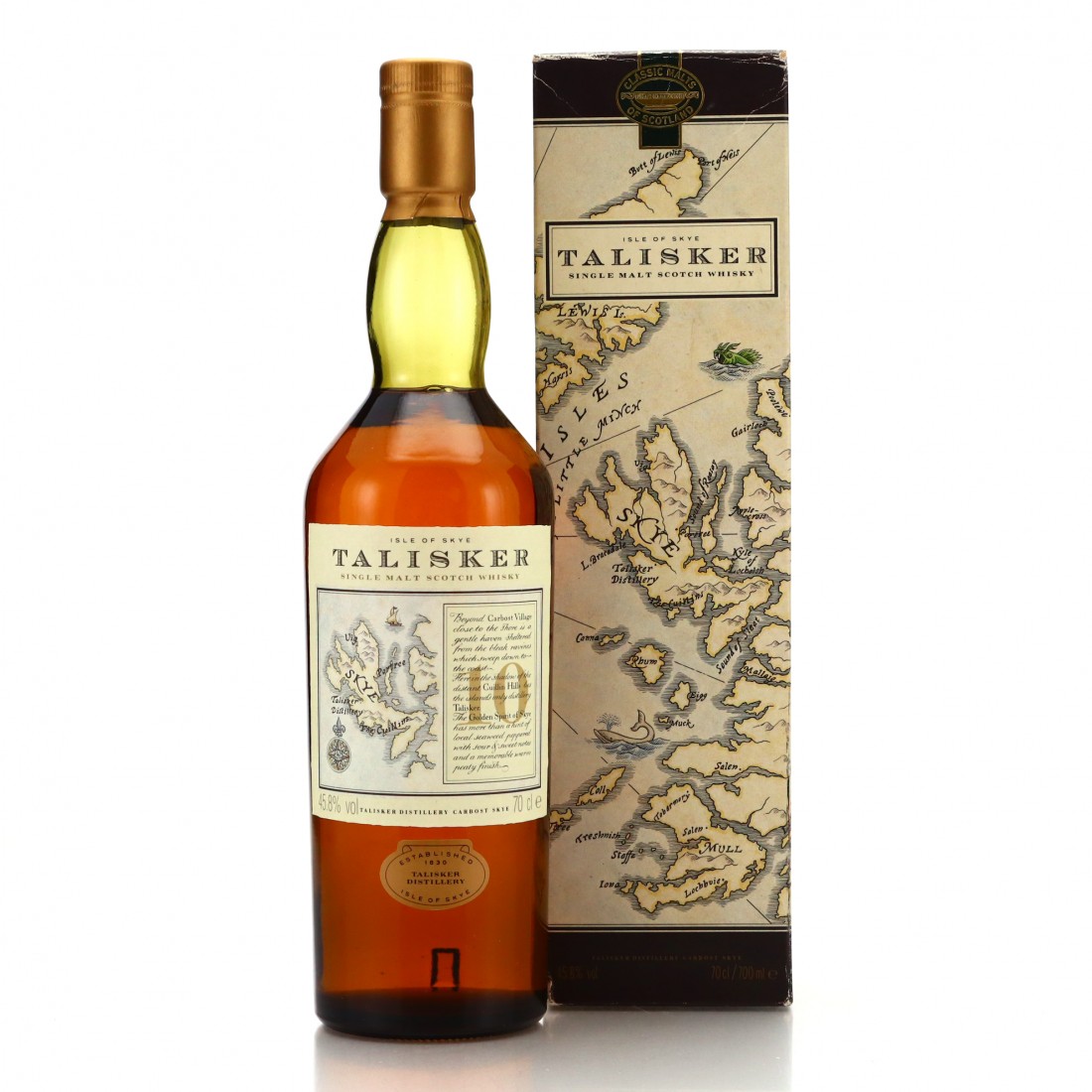 Talisker 10 Year Old Map Label 1990s | Whisky Auctioneer