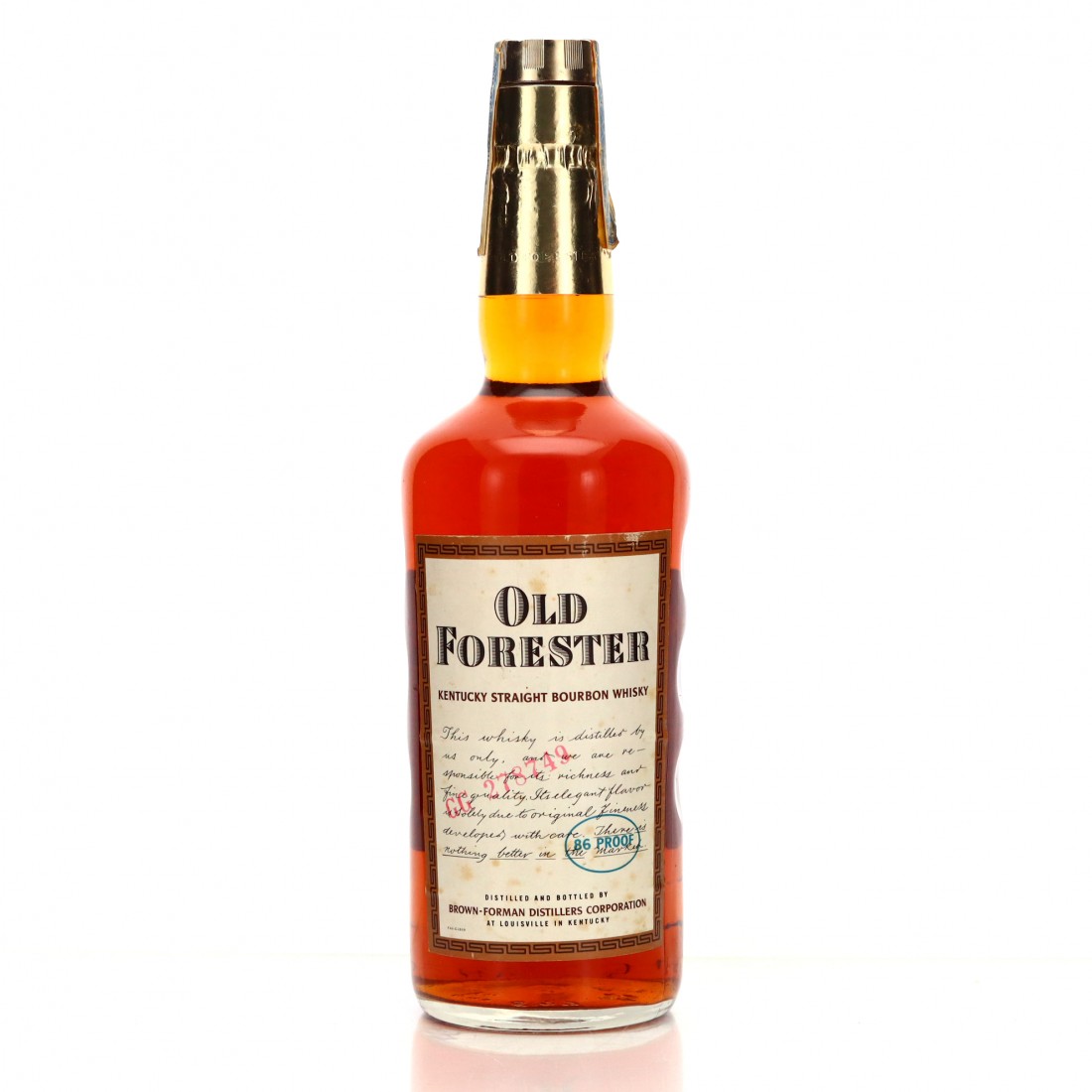Old Forester Kentucky Straight Bourbon 1969 | Whisky Auctioneer Old Forester Kentucky Straight Bourbon 1969 | Whisky Auctioneer