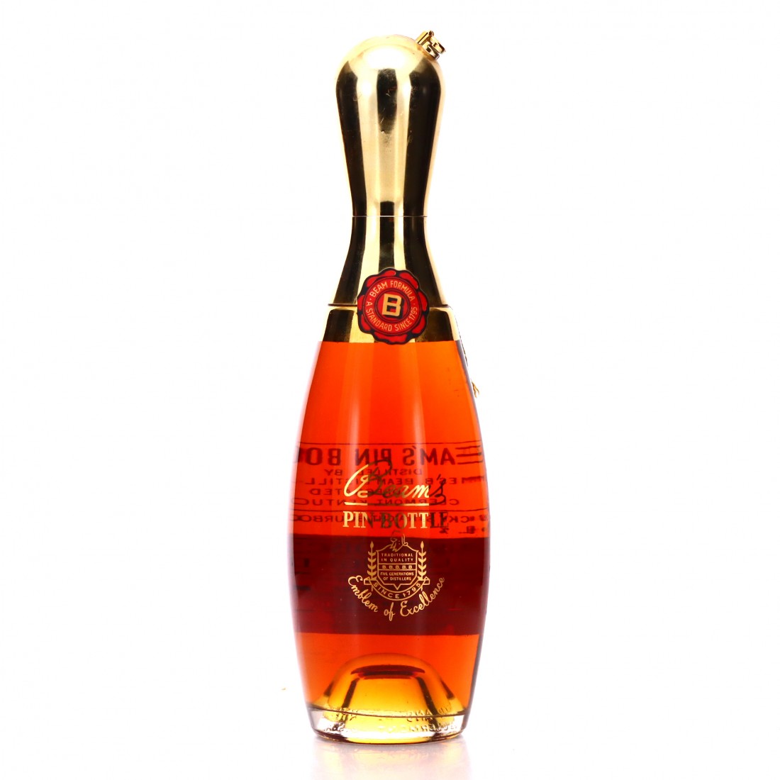 Beams Pin Bottle Kentucky Straight Bourbon 1970s Whisky Auctioneer