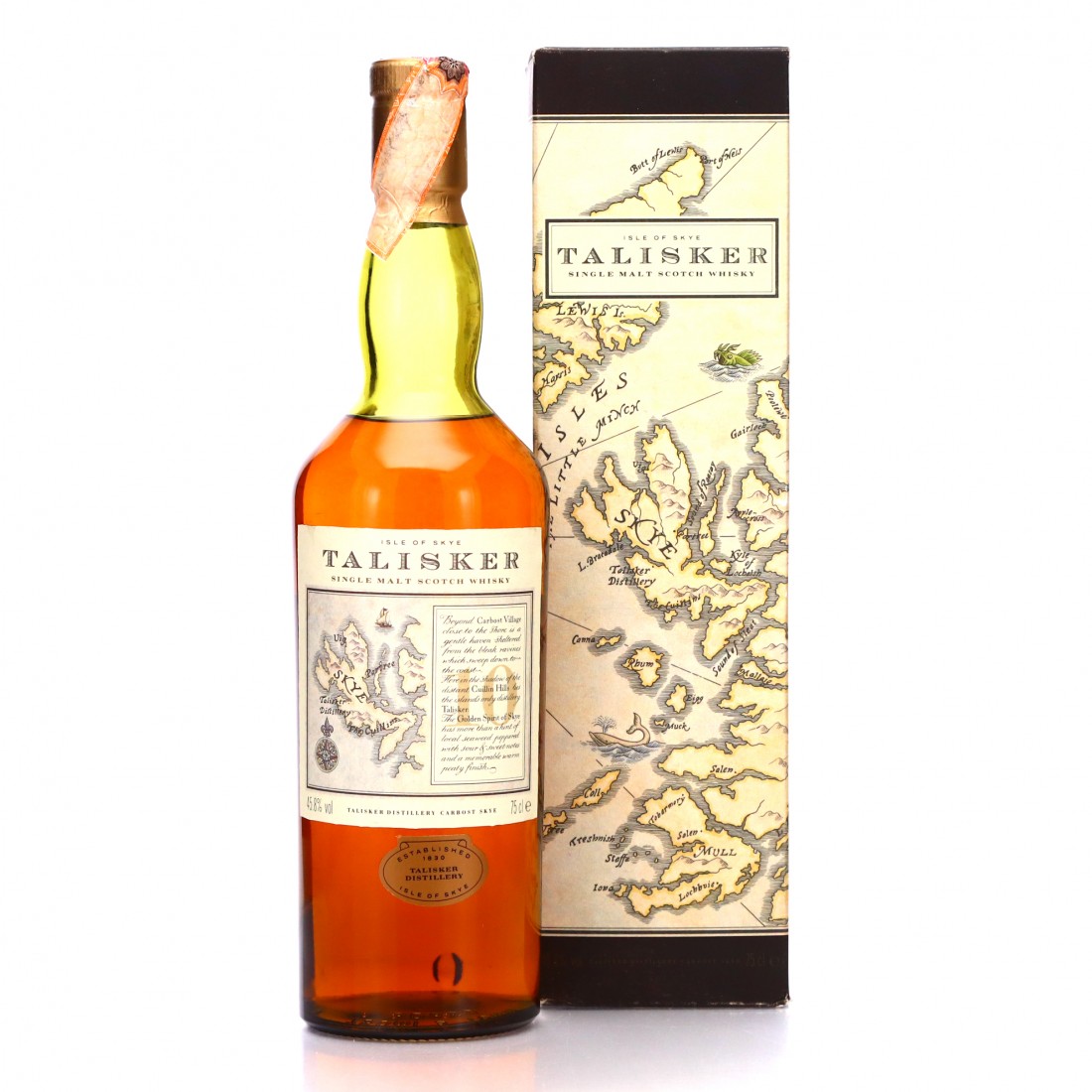 Talisker 10 Year Old Map Label 1980s | Whisky Auctioneer