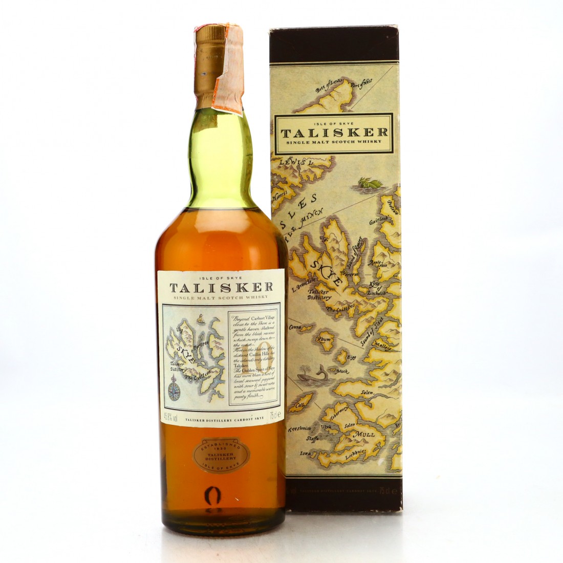 Talisker 10 Year Old Map Label 1980s | Whisky Auctioneer