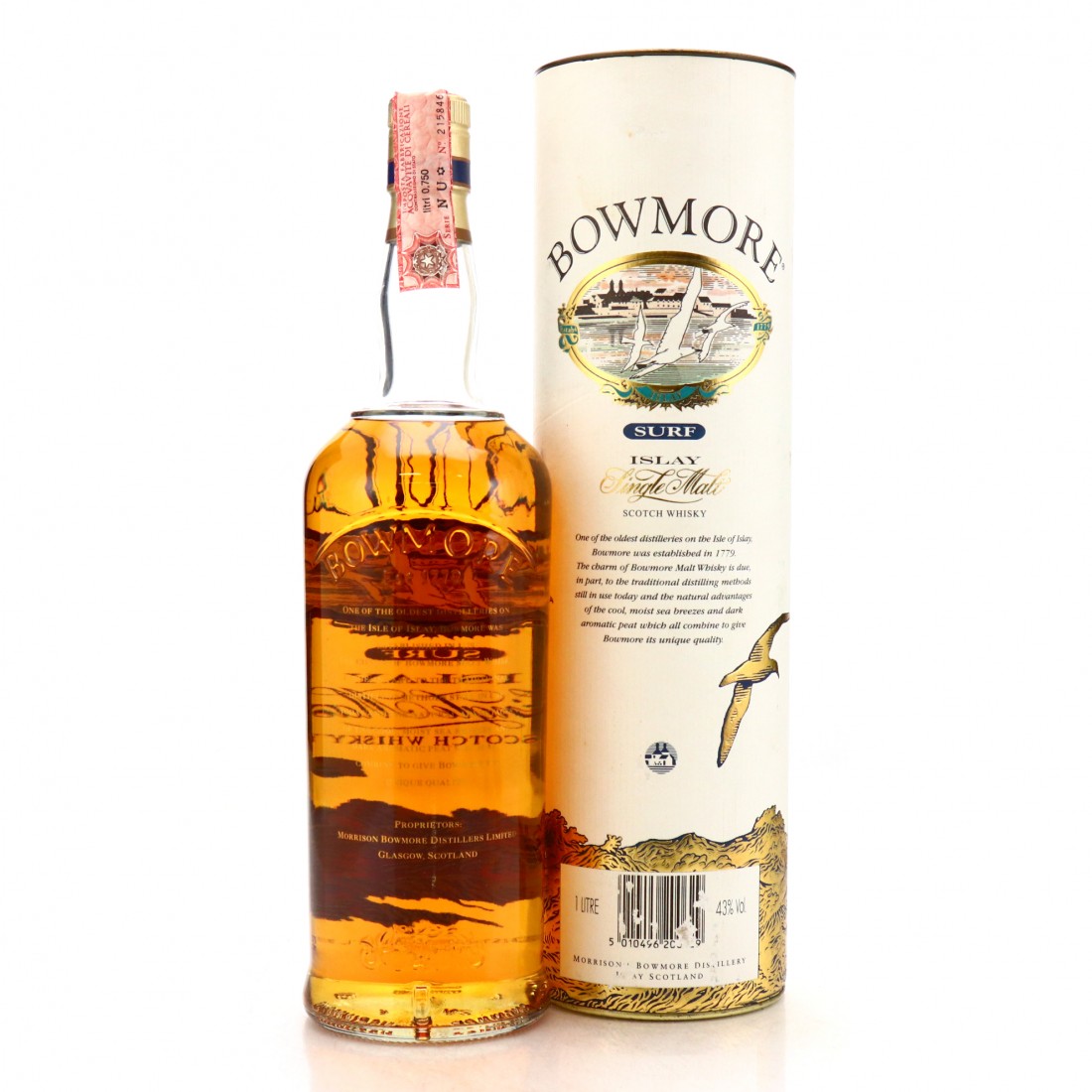 Bowmore Surf Screen Print 1 Litre 1990s | Whisky Auctioneer