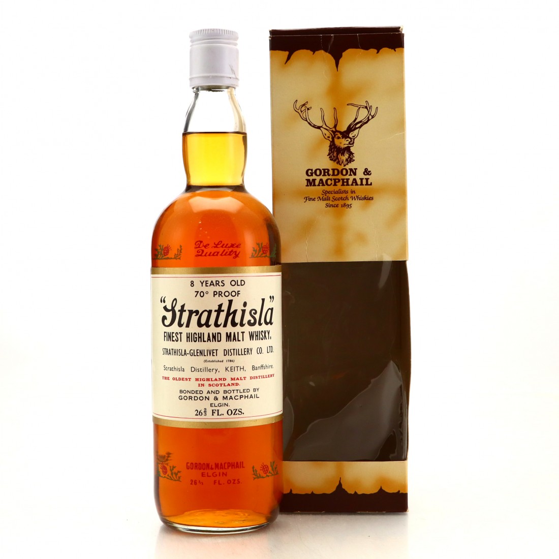 Strathisla 8 Year Old Gordon and MacPhail 70 Proof 1970s | Whisky ...