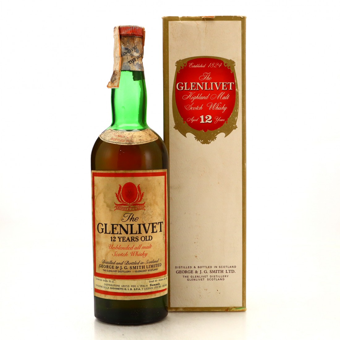 Glenlivet 12 Year Old 1960s / Giovinetti Import | Whisky Auctioneer