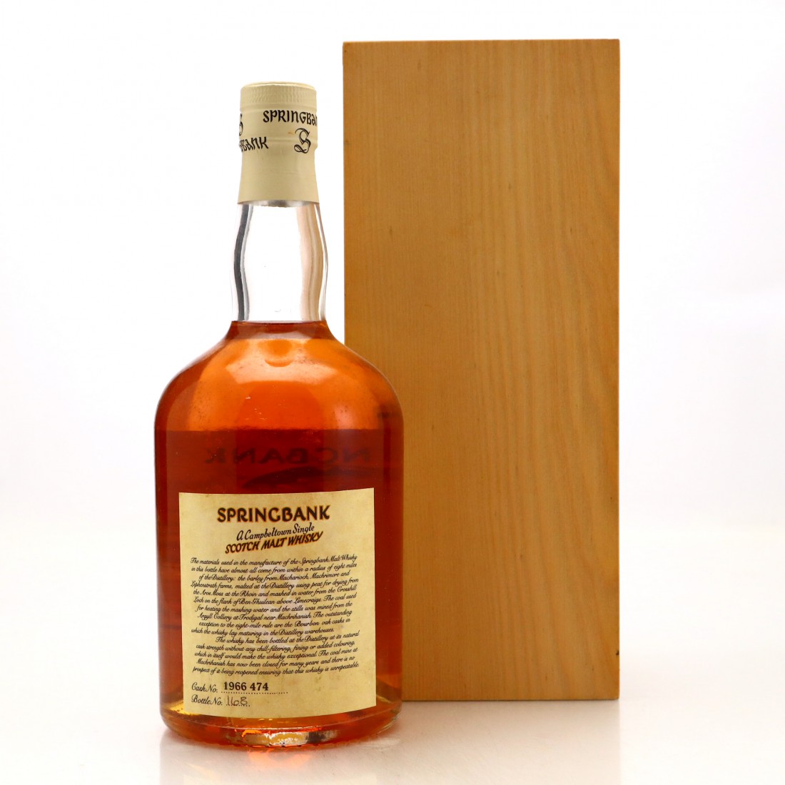 Springbank 1966 Local Barley 30 Year Old #474 | Whisky Auctioneer