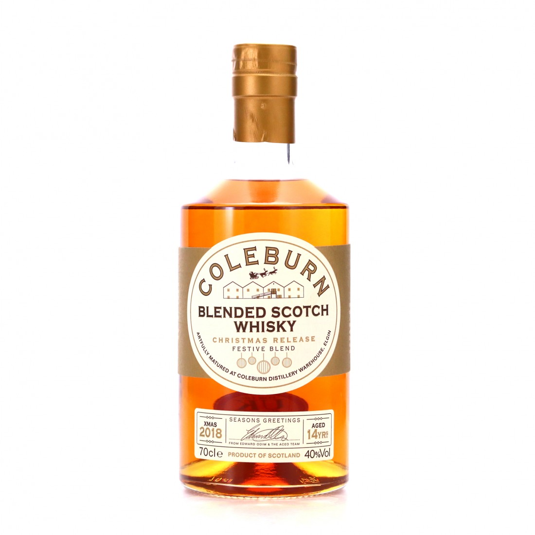 Coleburn Blend 14 Year Old Christmas Release 2018 | Whisky Auctioneer