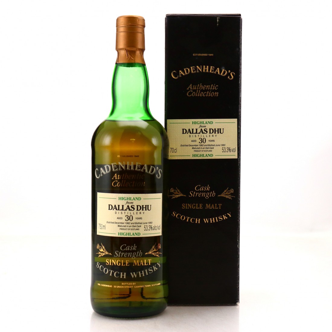 Dallas Dhu 1962 Cadenhead's 30 Year Old 75cl / US Import | Whisky ...