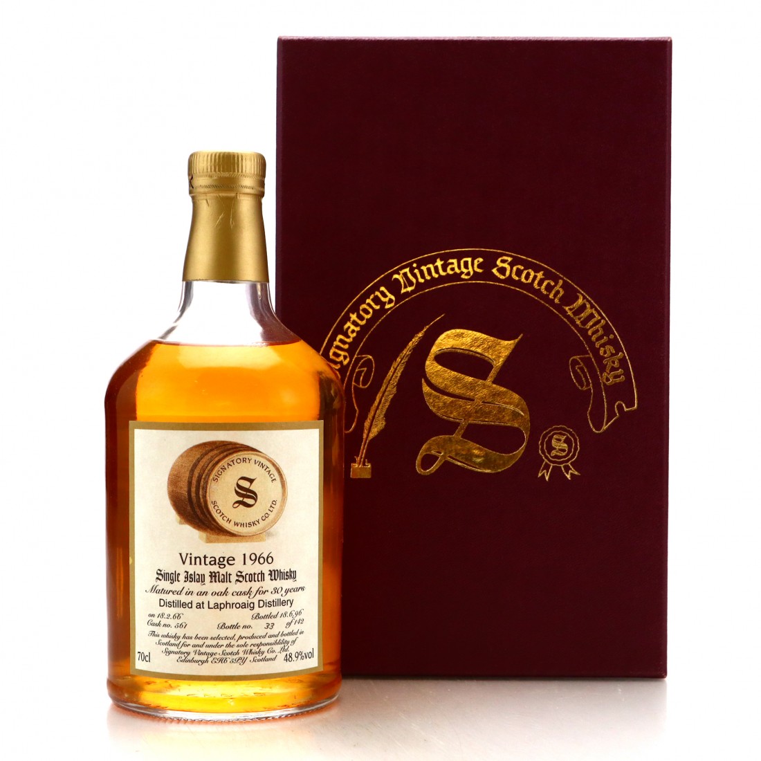 Laphroaig 1966 Signatory Vintage 30 Year Old Cask #561 | Whisky Auctioneer