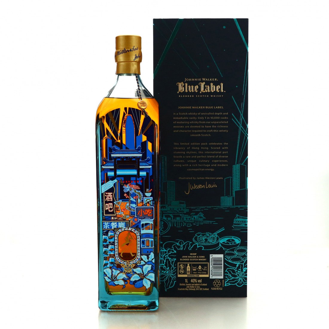Johnnie Walker Blue Label Hong Kong Limited Edition 1 Litre | Whisky ...