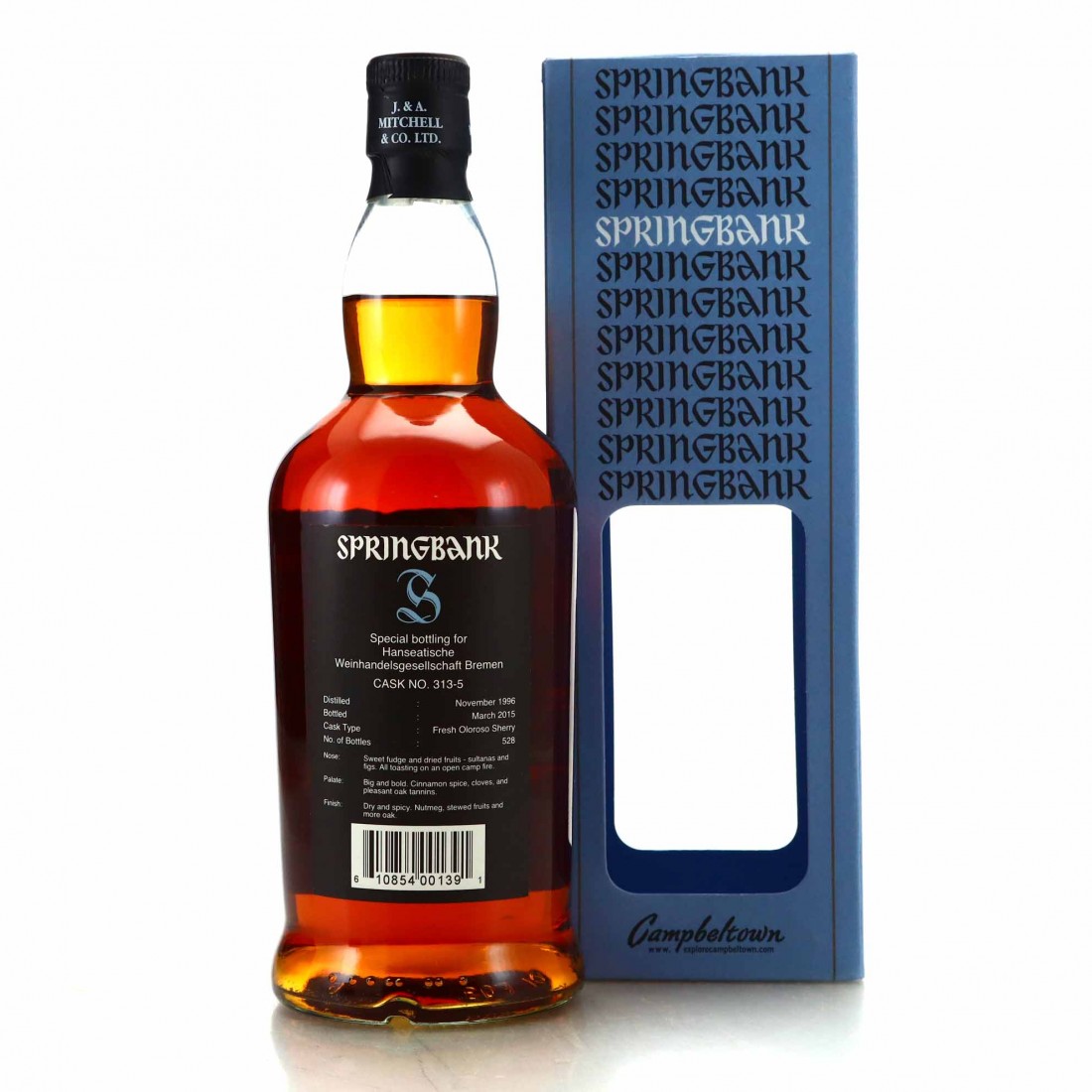 Springbank 1996 Single Oloroso Cask #313-5 / Hanseatische | Whisky ...