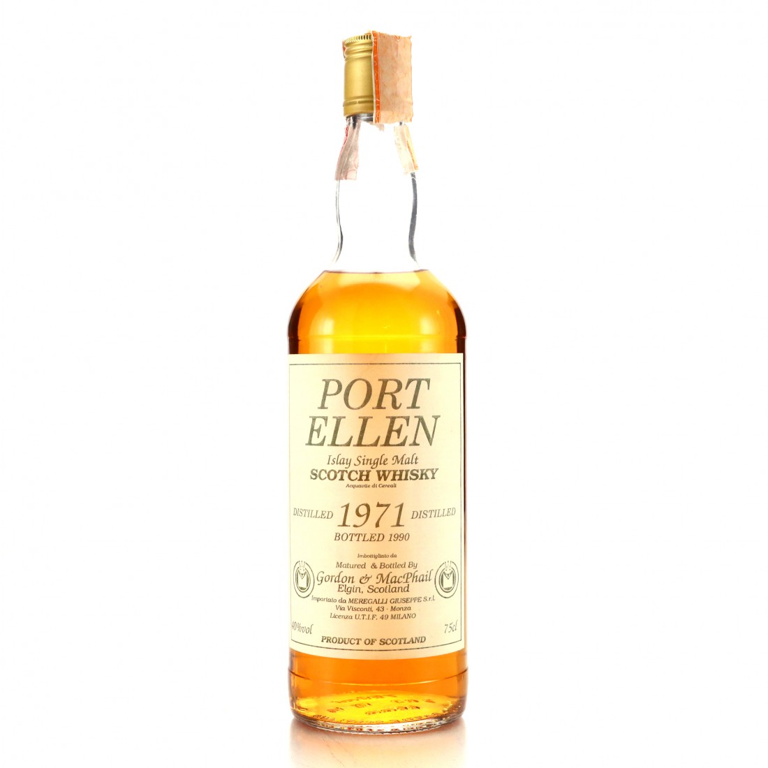 Port Ellen 1971 Gordon and MacPhail Antique bottled 1990 / Meregalli ...
