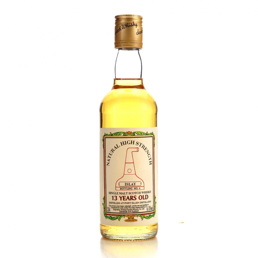 Port Ellen 13 Year Old Signatory Vintage Natural High Strength 35cl ...