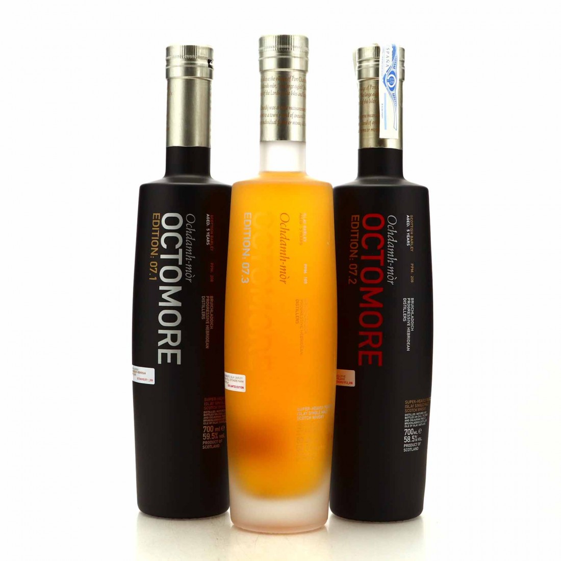 Octomore 7.1, 7.2 & 7.3 3 x 70cl | Whisky Auctioneer