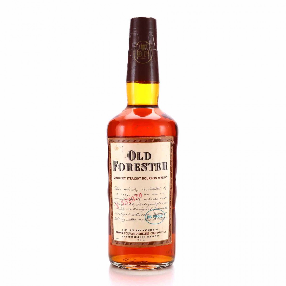 Old Forester Kentucky Straight Bourbon 1960s | Whisky Auctioneer