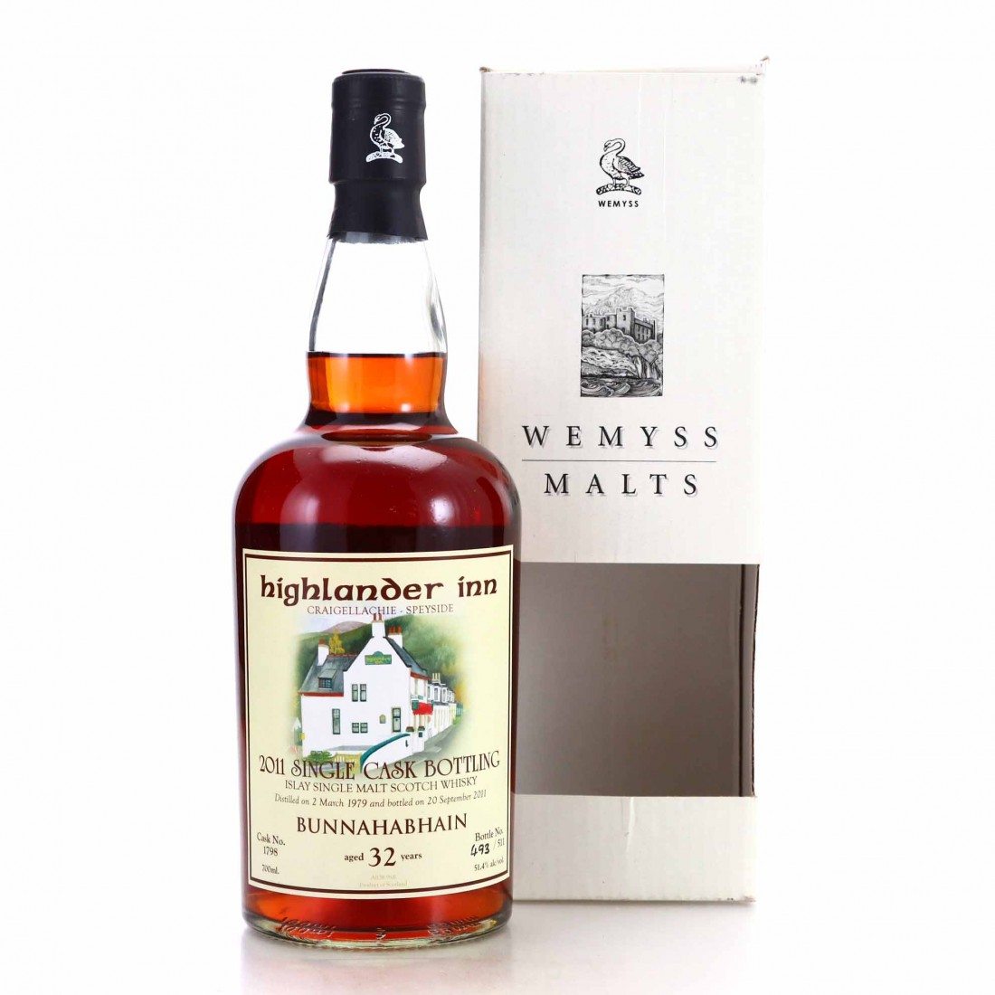 Bunnahabhain 1979 Wemyss Malts 32 Year Old / Highlander Inn | Whisky ...